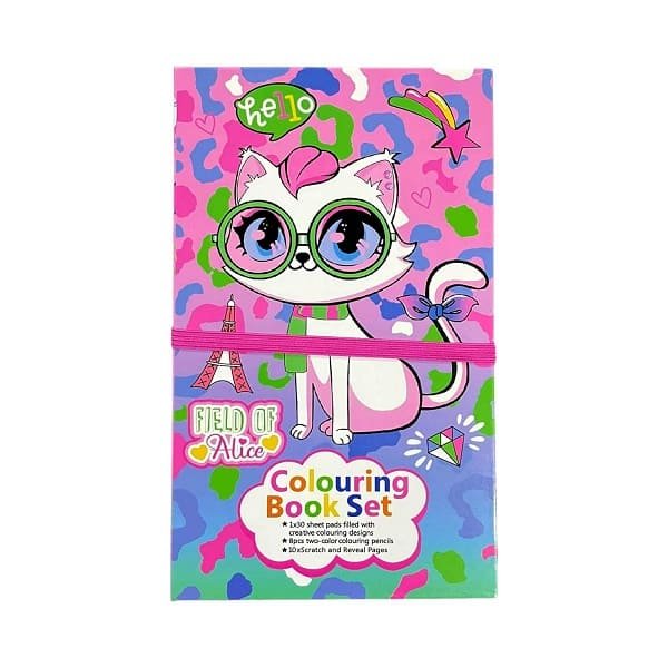 Craft Drawing Coloring Book Theme with 8 Color Pencils » DREAM VAZAAR ...
